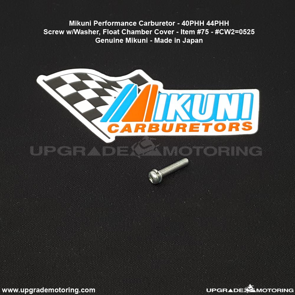 Mikuni Racing Screw w/split washer. 40PHH, 44PHH. CW2=0525