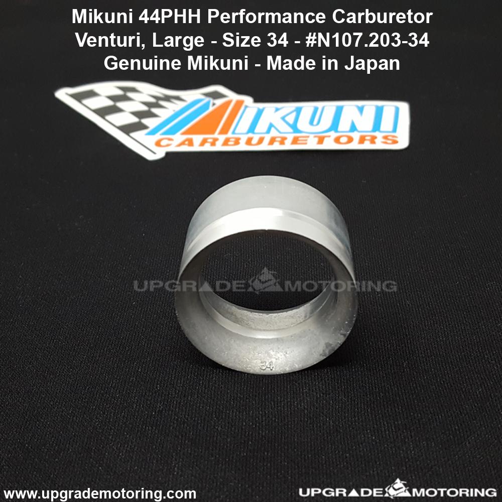 Mikuni Carburetor - Venturi, Large Size 34. 44PHH #N107.203-34