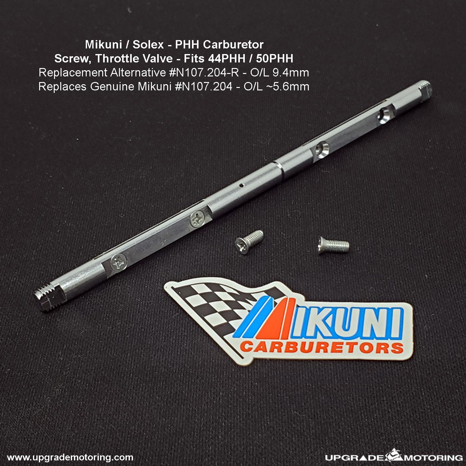 Mikuni Carburetor - Screw, Throttle Valve 44, 50 PHH N107.204-RS