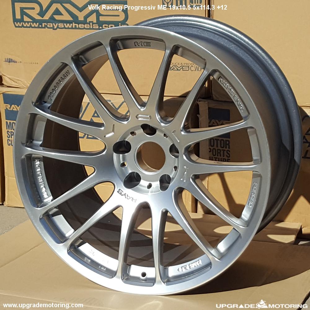 Volk Racing Progressiv ME 19x10.5 5x114.3 +12 Silver Forged Wheel