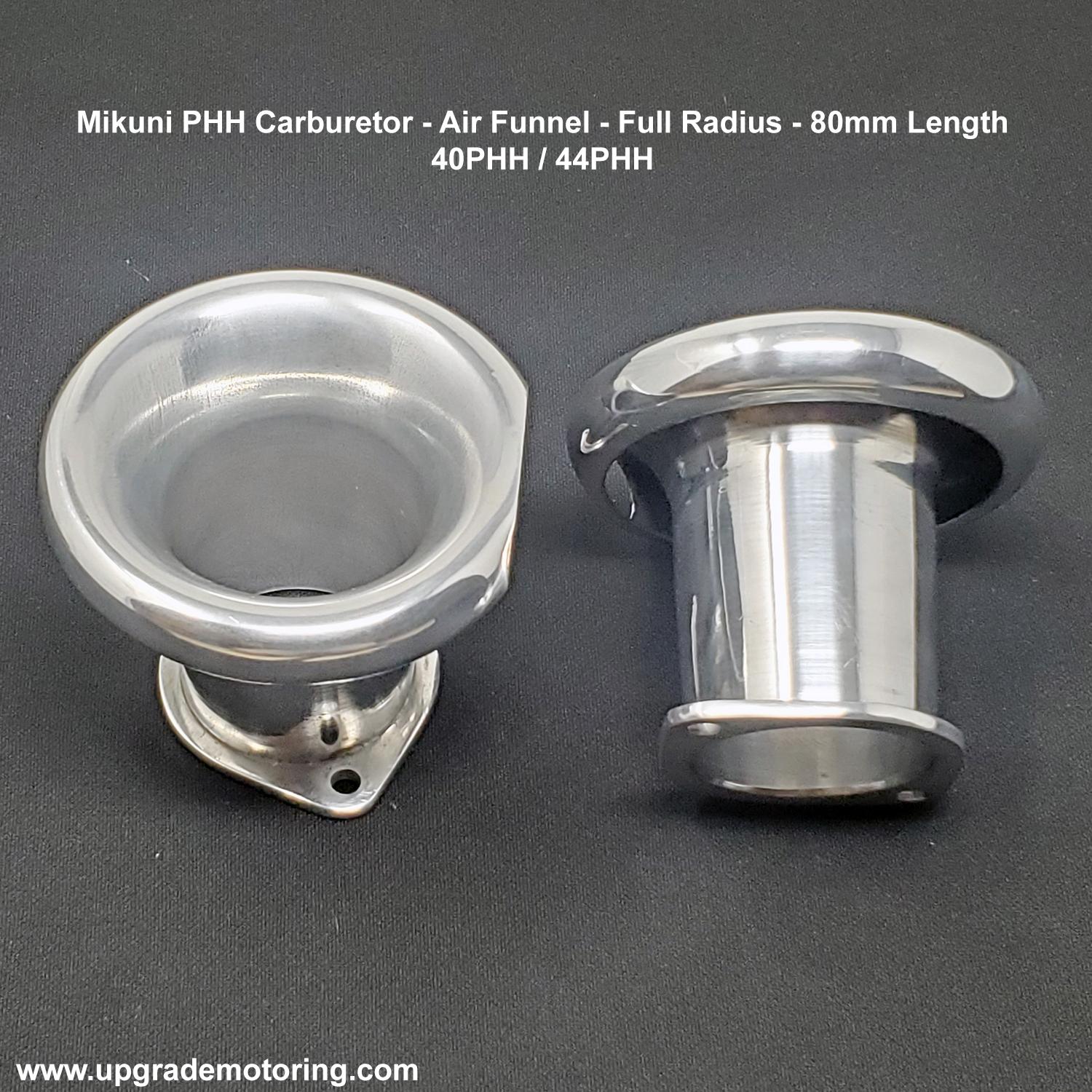Mikuni Carburetor - Air Funnel Full Radius 44PHH 80mm O/L Each ...