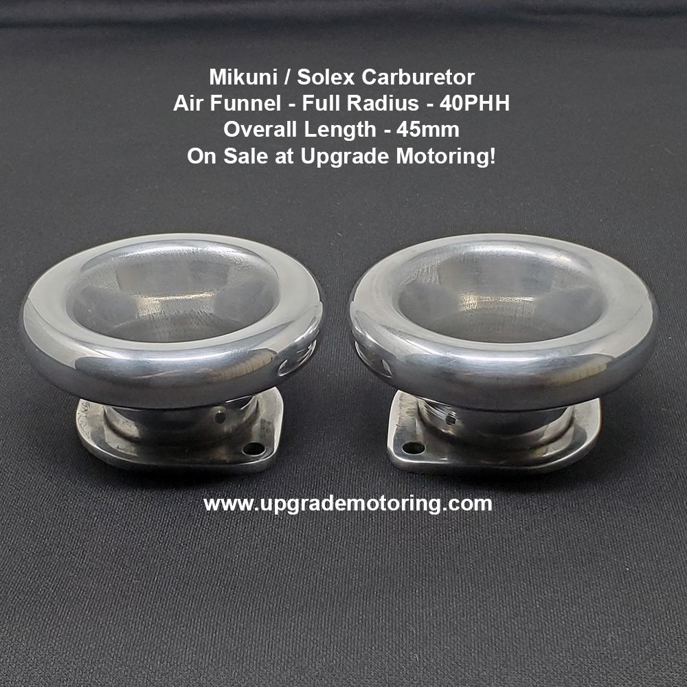 Mikuni Carburetor - Air Funnel Full Radius 40PHH 45mm O/L Each ...